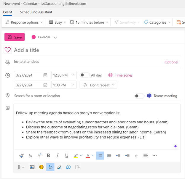 Using Copilot for Microsoft Teams Meetings