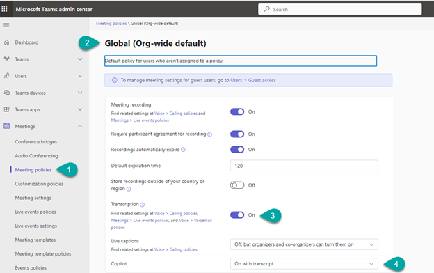 Using Copilot for Microsoft Teams Meetings