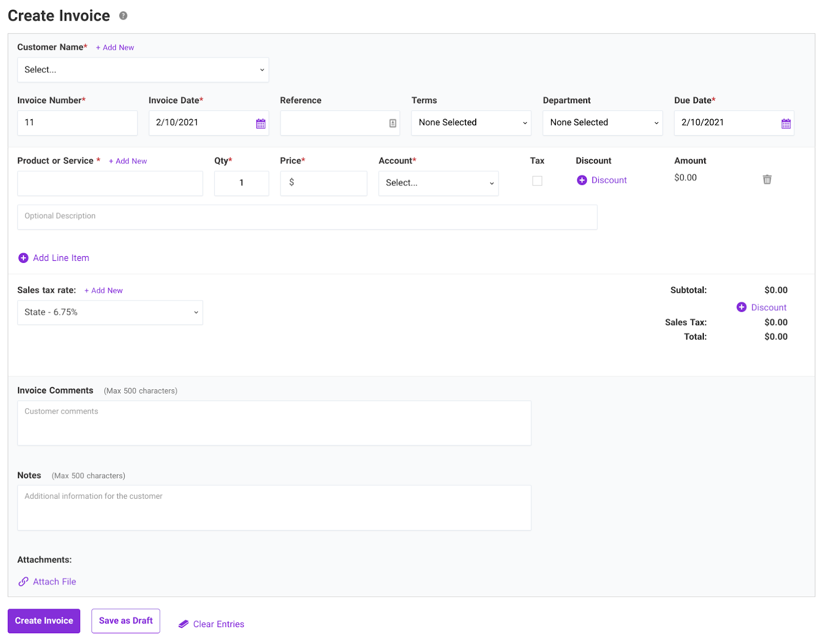 Invoicing Customers in Patriot Software